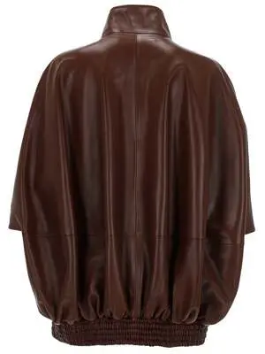 Balenciaga Leather Zip Jacket