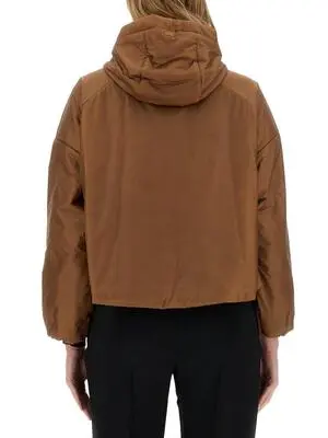Herno Nylon Hooded Jacket - Cream