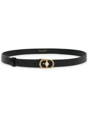 Dior Calf Leather 30 Montaigne Jolie Belt - Black