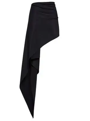 Magda Butrym Asymmetrical Draped Skirt