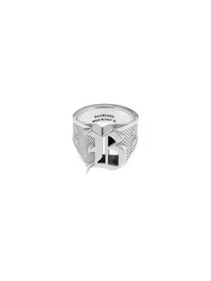Balenciaga Chevalier Melrose Ring - Silver