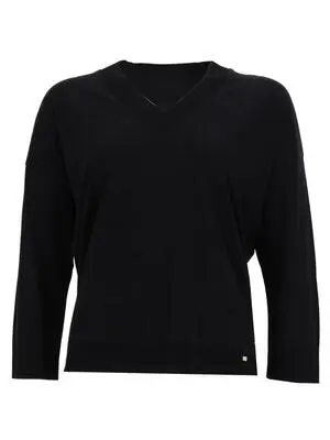 Herno V-neck T-shirt - Black