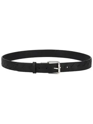 Bottega Veneta Braided Leather Belt - Black