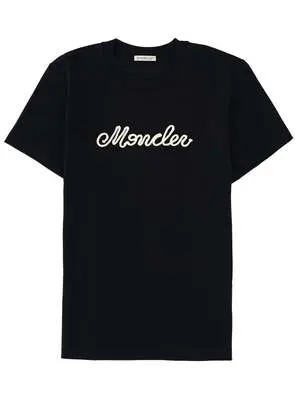 Moncler T-shirt Con Logo - Blue