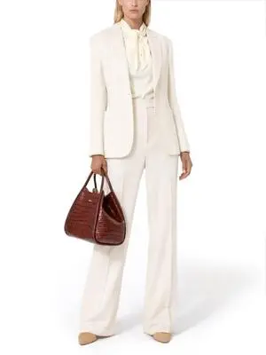 Max Mara Silk Charmeuse Blouse - Cream