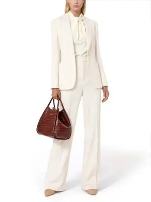 Max Mara Silk Charmeuse Blouse - Cream