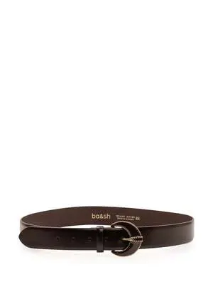 Ba&sh Brendon Leather Belt - Choco