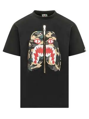 A BATHING APE Graphic Logo T-shirt - Black