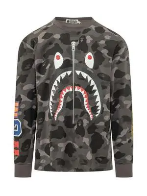 A BATHING APE Camouflage Graphic T-shirt - Black