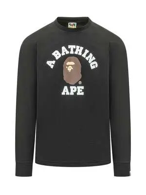 A BATHING APE Mini Graphic Front Tee - Black