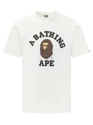 A BATHING APE Graphic Front T-shirt - White