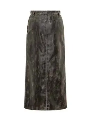 Palm Angels Vintage-inspired Midi Skirt - Dark Grey