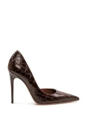 Paris Texas Effetto Cocco 105 Décolleté Heels - Ebano