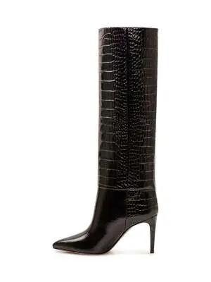 Paris Texas Stiletto 85 Croc Effect Boot