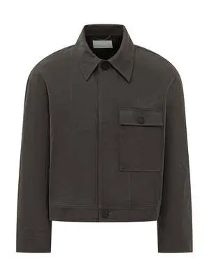Studio Nicholson Cropped Overshirt Jacket - Ore