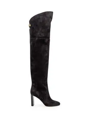 MAISON SKORPIOS Over The Knee Leather Boots