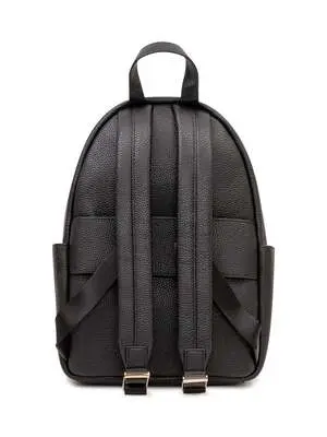 Michael Kors Stylish Mini Backpack With Front Pocket And Zip Closure - Black