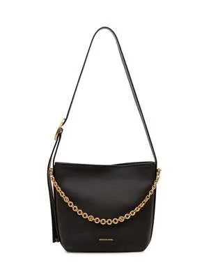 Michael Kors Saffiano Bucket Messenger Bag With Chain Strap