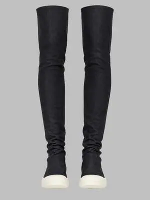 Rick Owens Sculpted Leather Boots - Black