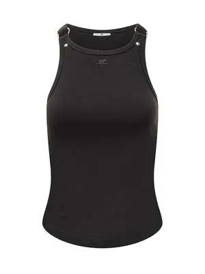 COURREGES COURREGES Ribbed Tank Top