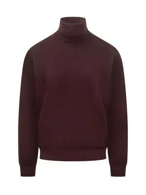 FILIPPO DE LAURENTIIS Wool Dolcevita Sweater - Bordeaux