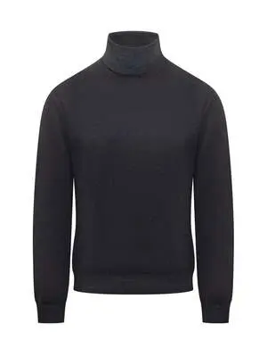 FILIPPO DE LAURENTIIS FILIPPO DE LAURENTIIS Wool Turtleneck Sweater Blu