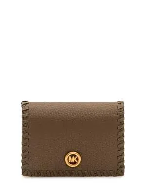 Michael Kors Small Flap Card Case In 100% Cow Leather