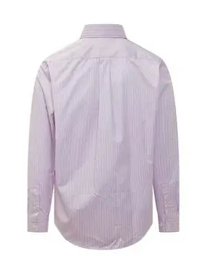 Drole De Monsieur Button-down Stripe Shirt - Lavander