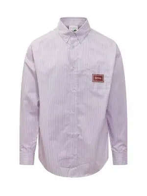 Drole De Monsieur Striped Button-down Shirt - Lavander