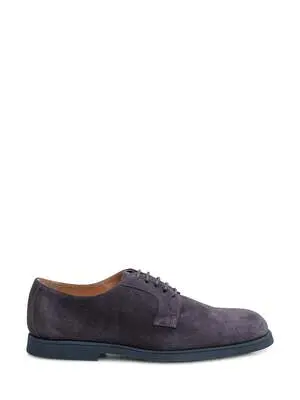 DOUCAL'S Lace-up Suede Shoes - Notte