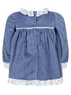 Monnalisa Mini Velvet Suit With Teddy Bear