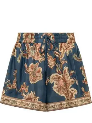 Zimmermann Aster Silk Mini Shorts