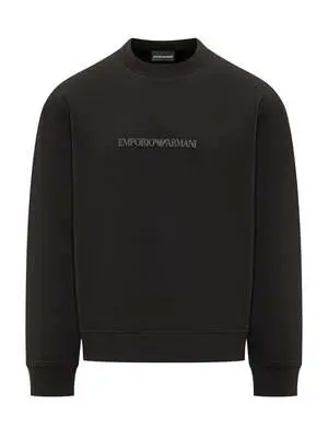 Emporio Armani Logo Sweatshirt - Black