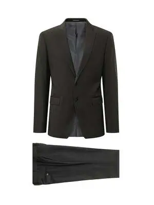 Emporio Armani Single-breasted Cotton Gown - Nero