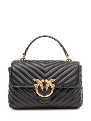 Pinko Quilted Shoulder Bag With Handle - Black