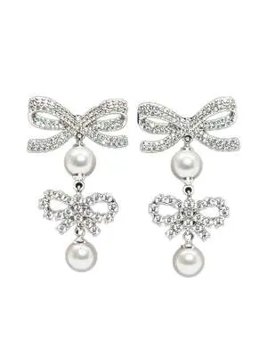 SELF-PORTRAIT Double Bow Earrings