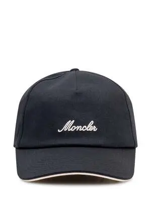 Moncler Embroidered Baseball Cap - Nero