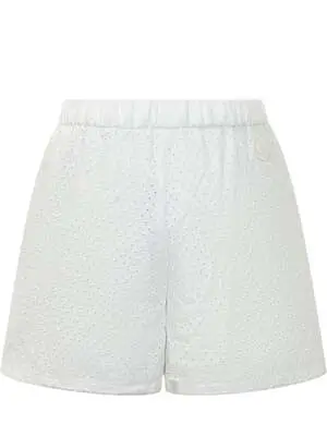 Moncler Textured Mini Shorts With Drawstring
