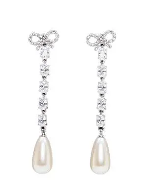 SELF-PORTRAIT Drop Earrings - Silver