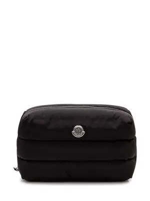 Moncler Mini Briefcase With Zip Closure - Nero