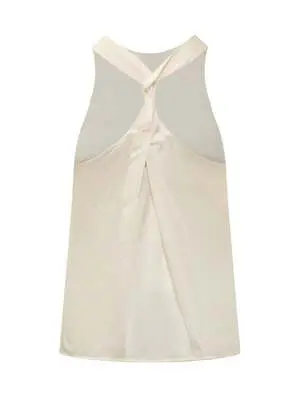Loulou De Saison Silk Top For Spring/summer 2025 - Ivory