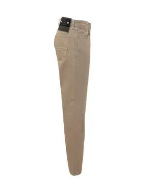 Stone Island Cotton Trousers For - Desert