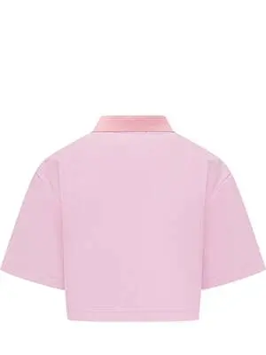 MSGM Polo Shirt In Piquet - Pink
