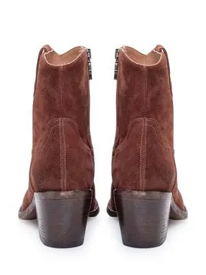 DUCANERO Suede Loafers With Stitch Detail - Heron