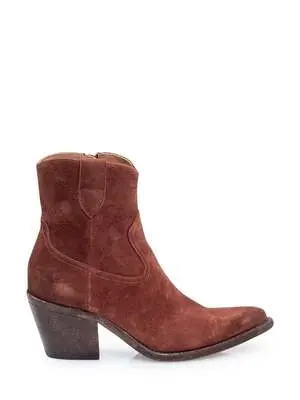 DUCANERO Suede Boots With Stitch Detail
