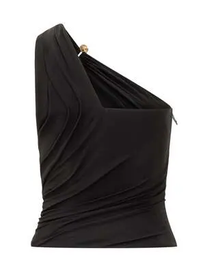 Versace One Shoulder Mini Top