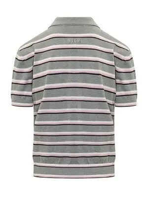 MSGM Comfort Fit Polo With Cut Sleeves