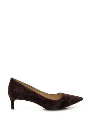 Michael Kors MICHAEL KORS Alina Flex Kitten Pump In Coated Goat Leather Chocolate