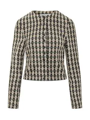 MSGM MSGM-Inspired Multi-Texture Jacket