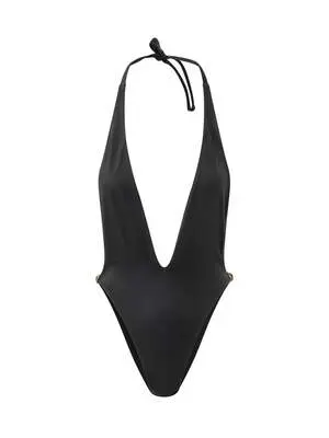 Versace Halterneck One Piece Swimsuit - Black